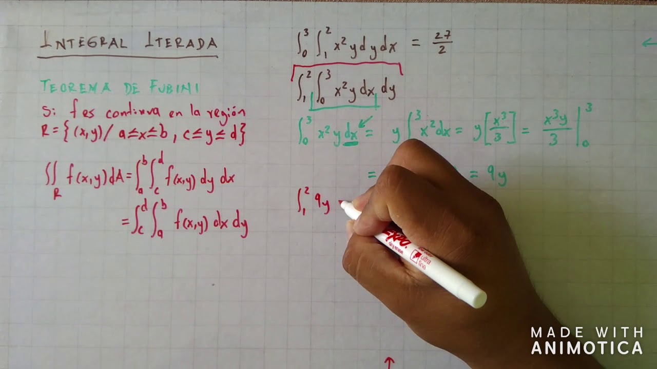 Integral iterada 1 - YouTube