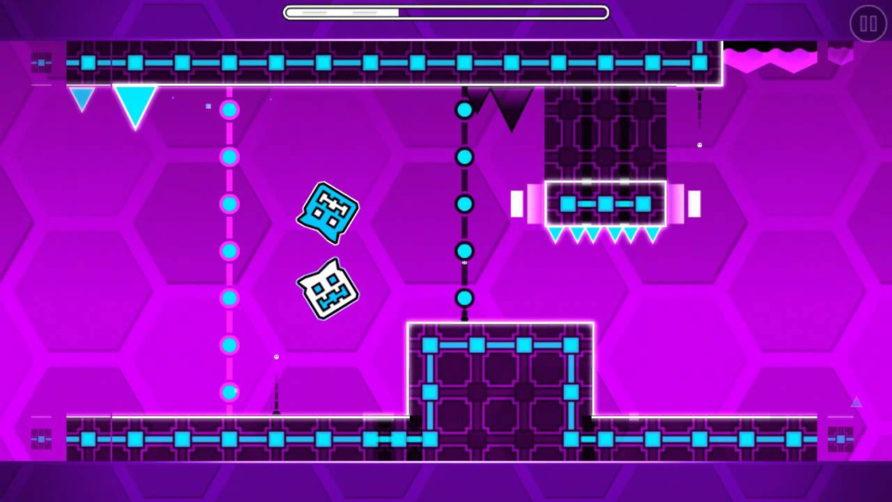 Geometry Dash Level 16 - Hexagon Force(3 Coins) - YouTube