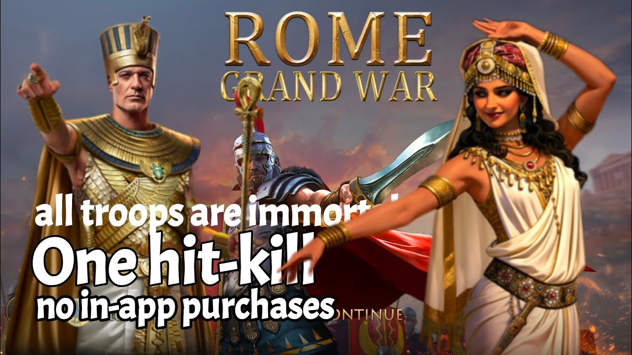 Grand War Rome One hitt-kill Super Mod by Acat - YouTube