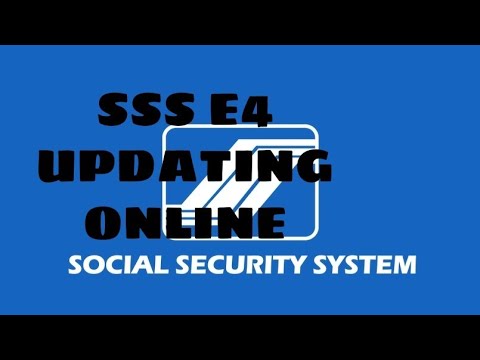 SSS E4 FOR UPDATING SSS RECORDS - YouTube