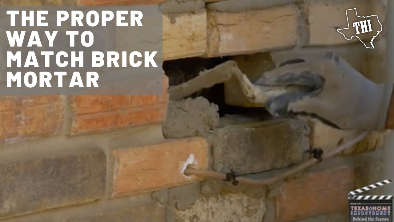The Proper Way to Match Brick Mortar - YouTube