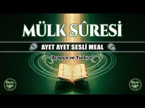 Mülk Suresi ( Ayet Ayet Arapça ve Türkçe Meali Birlikte Seslendirmeli )