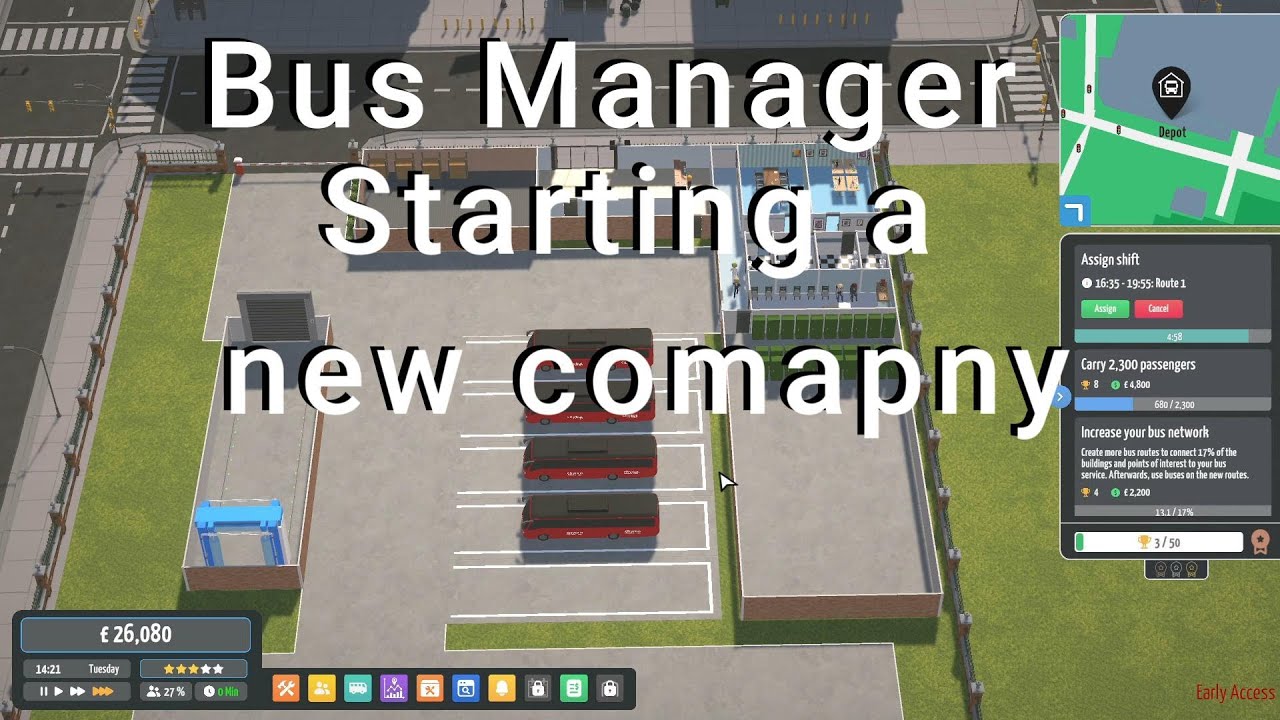 City Bus Manager Episode 1: Starting our new company - YouTube