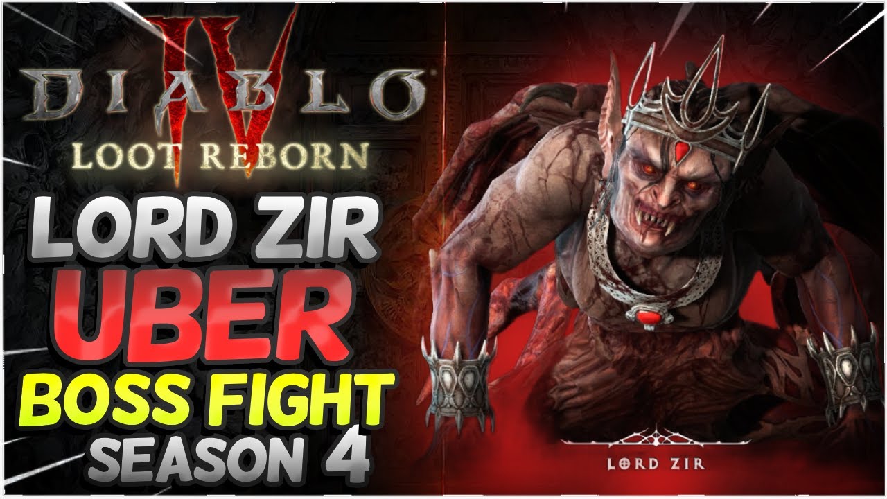 Uber Zir Level 200 Boss Fight Diablo 4 Season 4! - YouTube