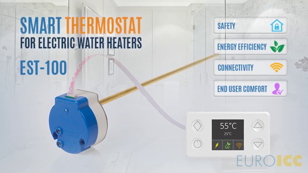 EST-100 Smart Thermostat for Electric Storage Water Heaters - YouTube