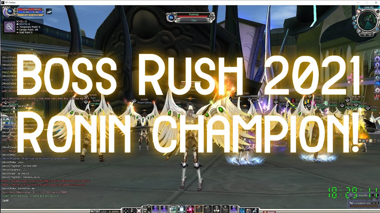 Boss Rush 2021 RONIN guild Champions! - RF Online PlayPark PH Desolation - YouTube