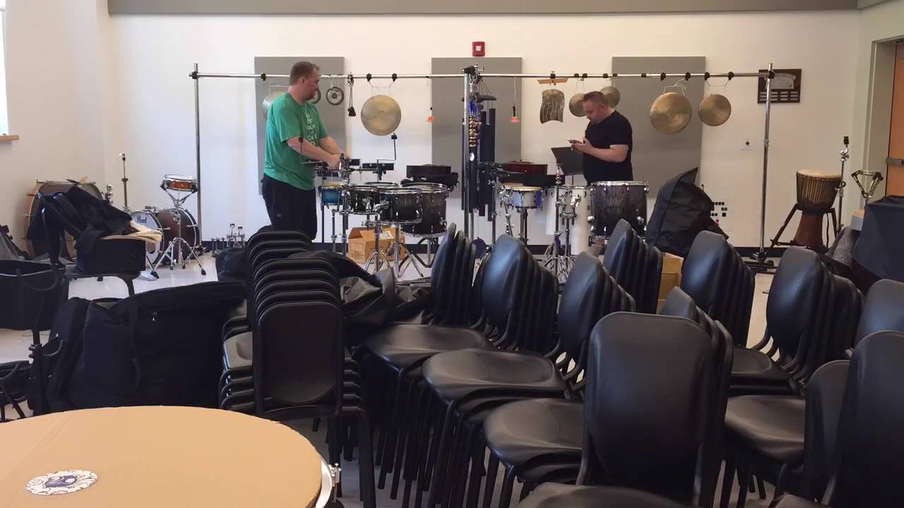 Setting up Koshinski's Double Percussion Concerto "soniChroma" - YouTube