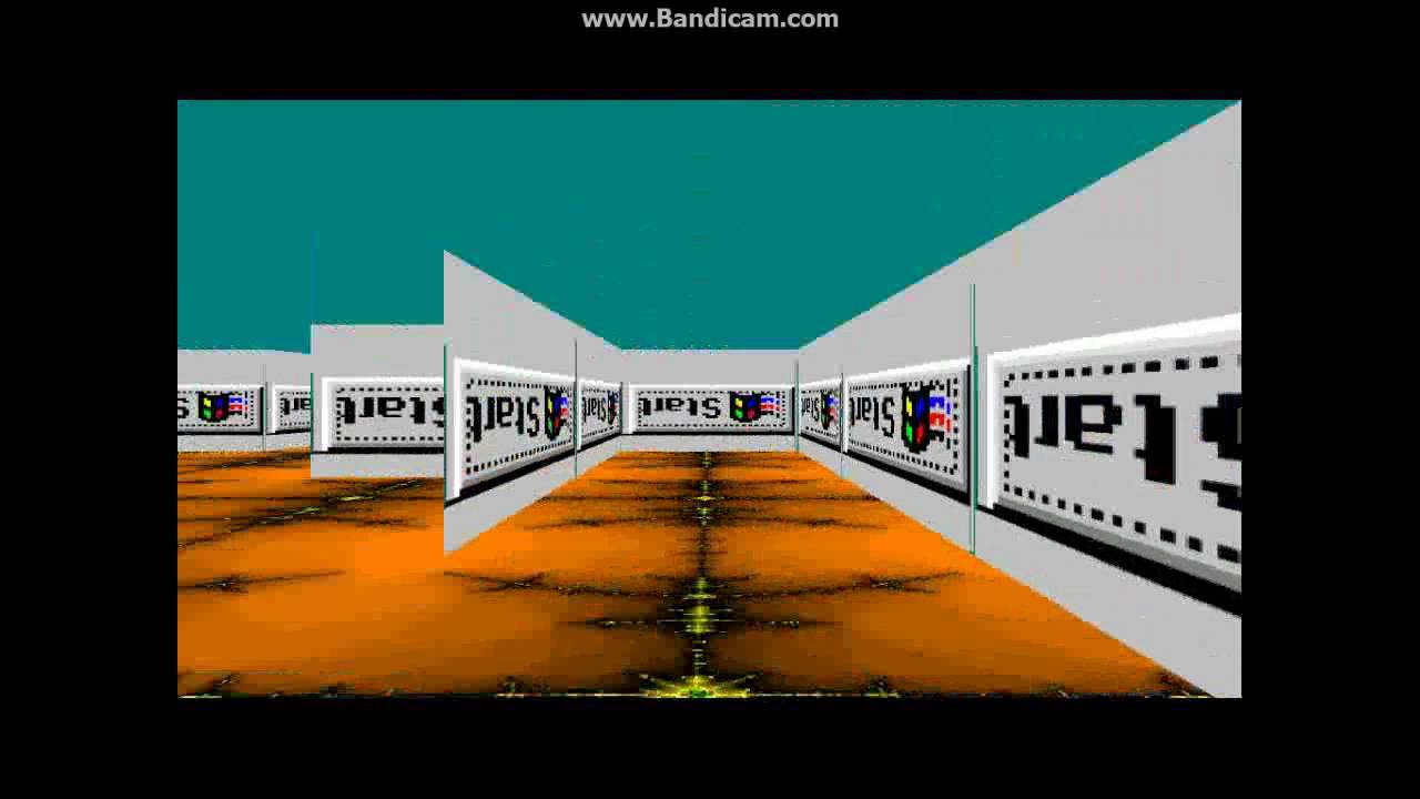 Windows 98 Start maze 3d custom textures screensaver - YouTube