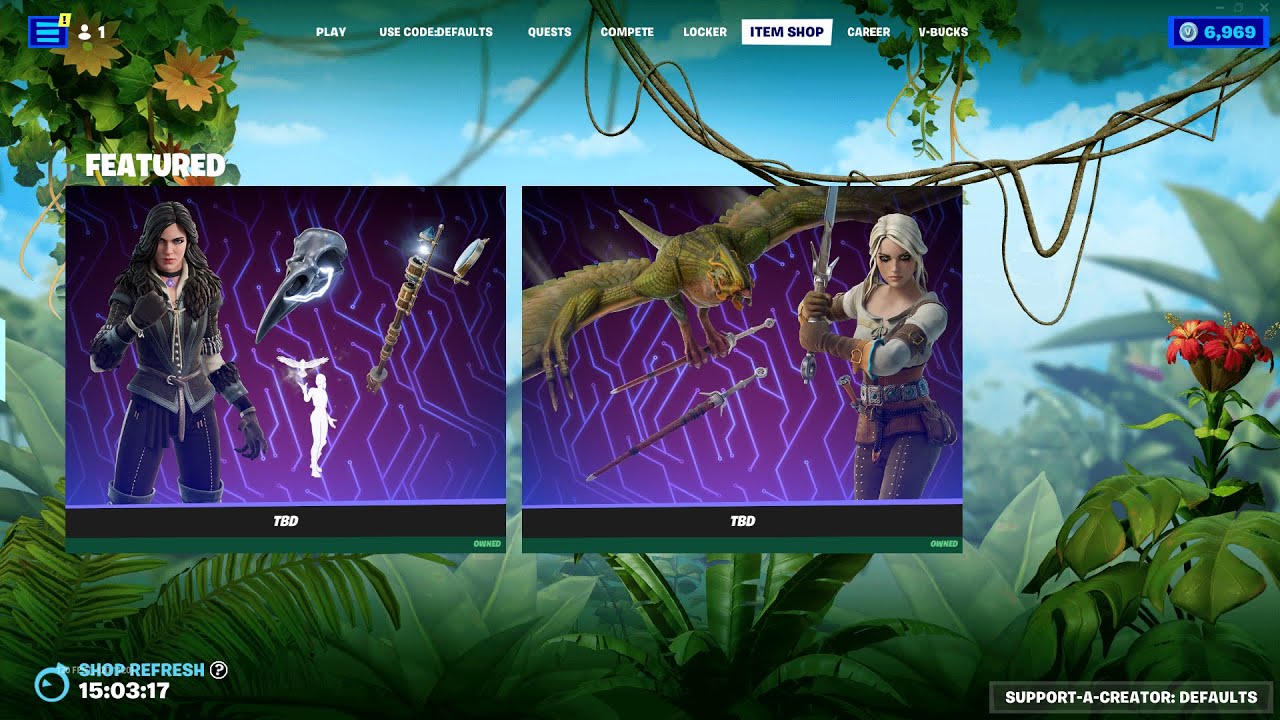 *LEAKED* The Witcher Ciri & Yennfer in Fortnite itemshop bundles! - YouTube