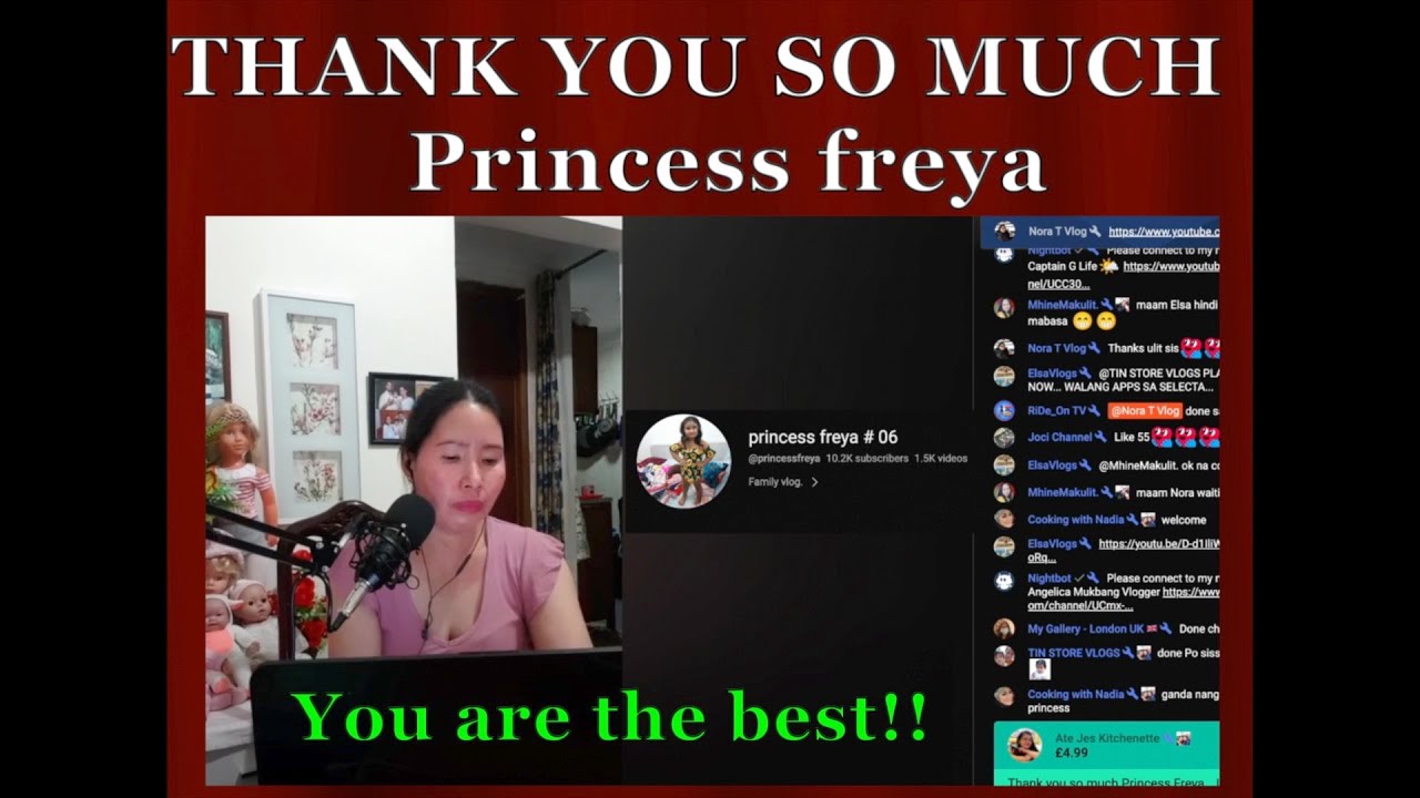 Let's Love Our Subscribers, and Thank You So Much Princess Freya from ...
