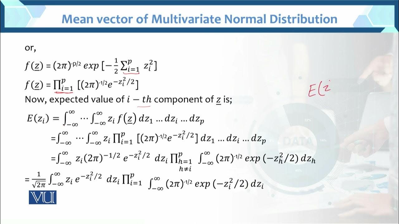 Mean Vactor Multivariate Normal Distributions | Multivariate Analysis | STA633_Topic026 - YouTube