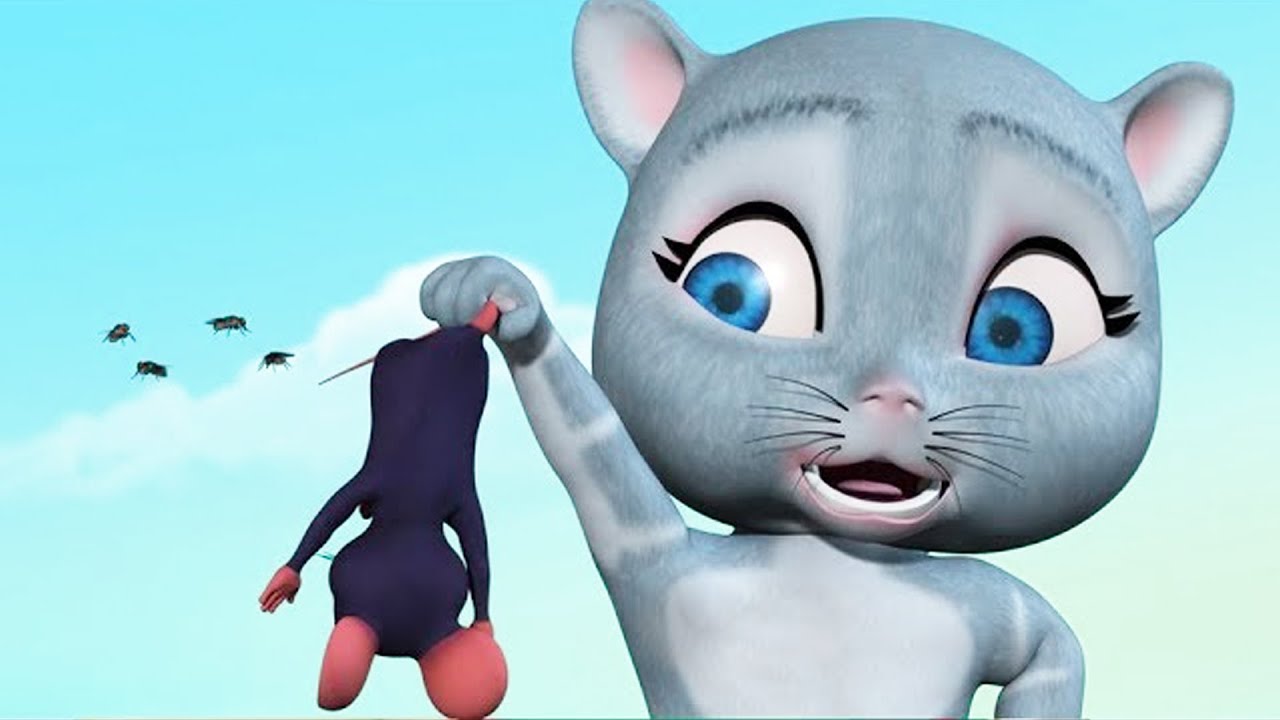 Meow Meow Song म्याऊँ म्याऊँ | Cat Song | Hindi Rhymes For Children ...