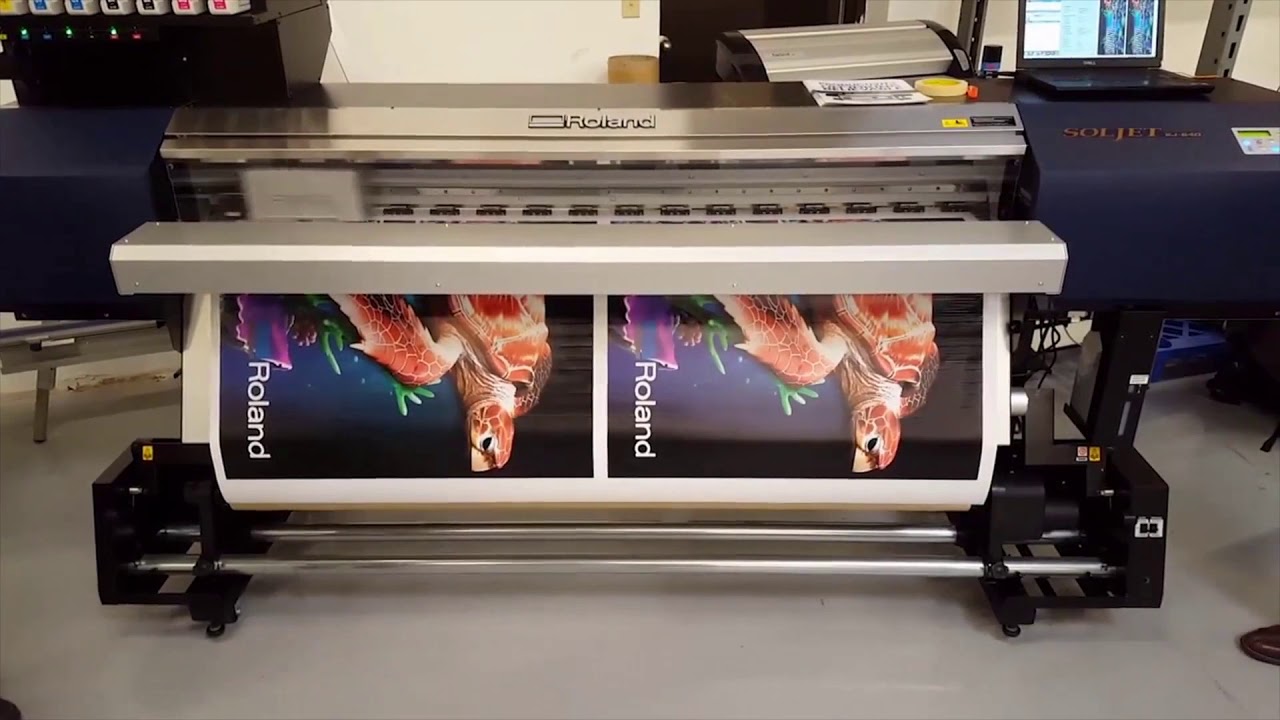 Large-Format Color Printer SOLJET EJ-640 With Dual Staggered Printheads ...