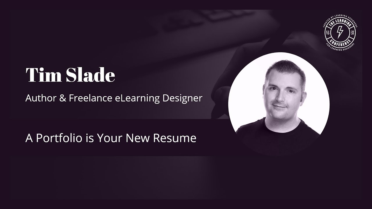 Tim Slade - A Portfolio is Your New Resume - YouTube
