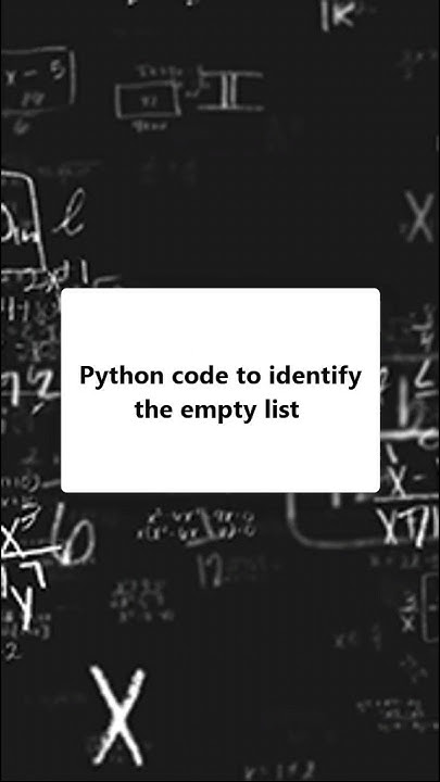 Python code in HINDI to identify whether the given LIST is empty 😱😯😎🔢🆒 - YouTube
