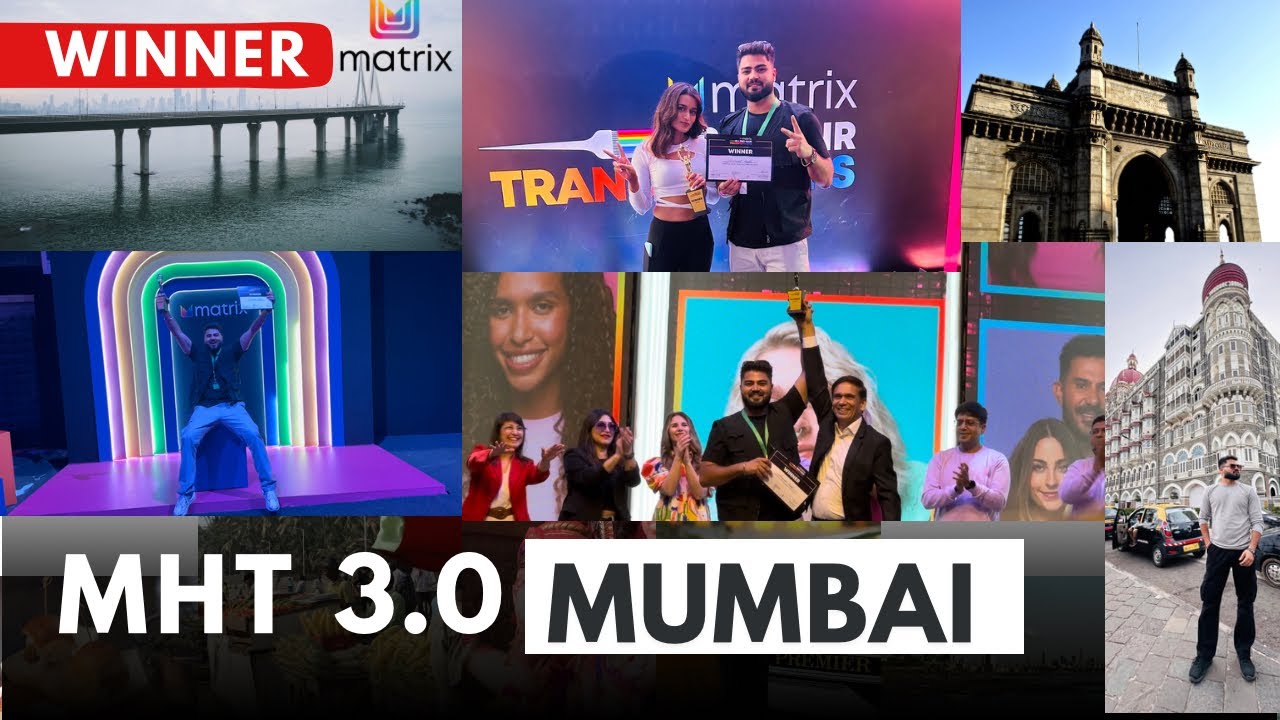 Matrix Hair Transformation MHT 3.0 Full Vlog Punjab to Mumbai | Mumbai ...