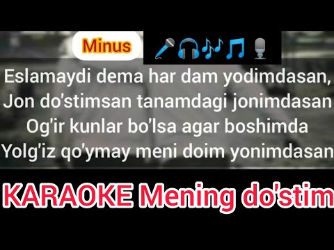 KARAOKE. #MENING #DOSTIM  ❗️Ещёни босинг⤵️