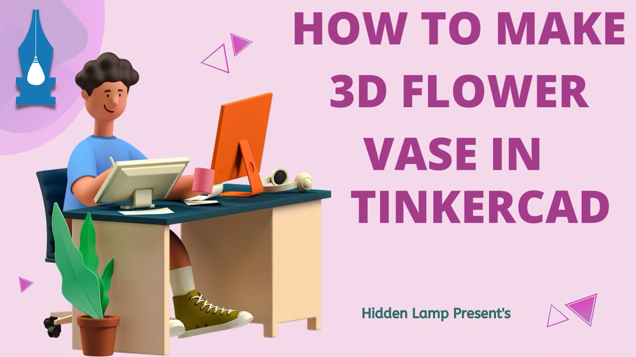How to make 3D Flower vase in @AutodeskTinkercad ...