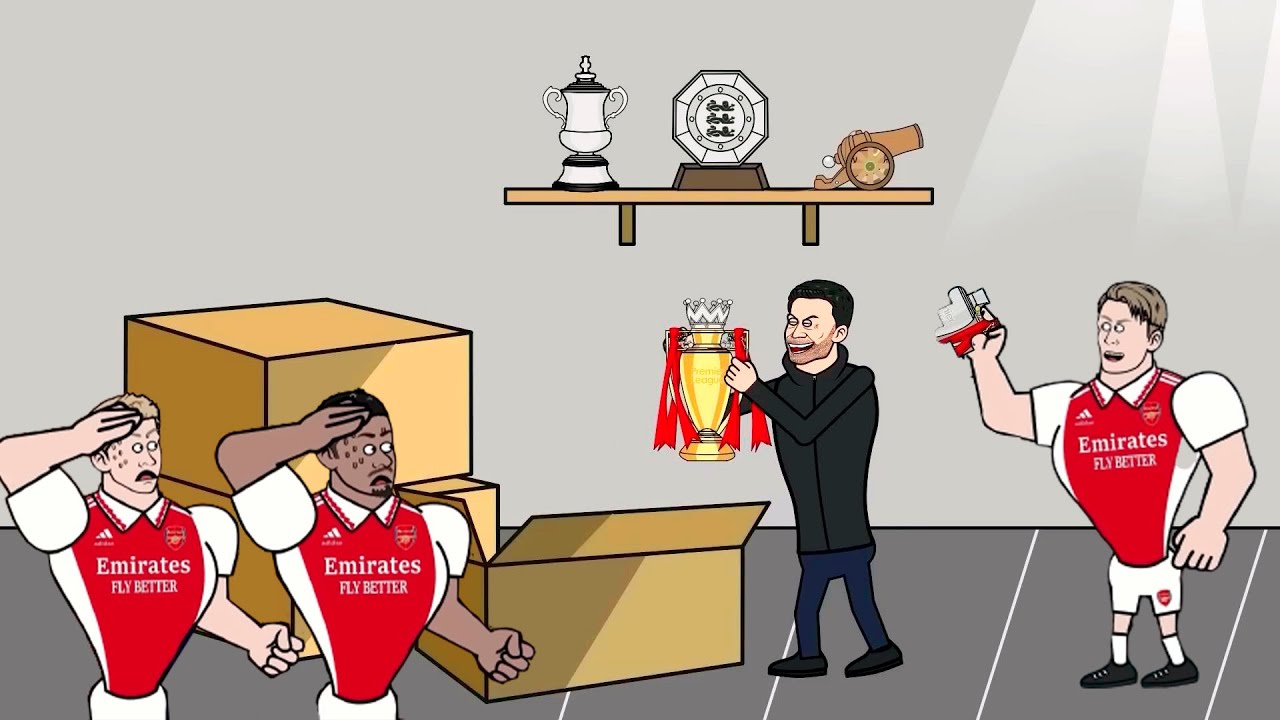 Arsenal Won A Golden Premier League Trophy As “Invincibles” - YouTube