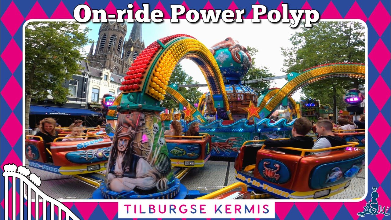 [Tilburgse Kermis 2023] On-ride Power Polyp (4K) - YouTube