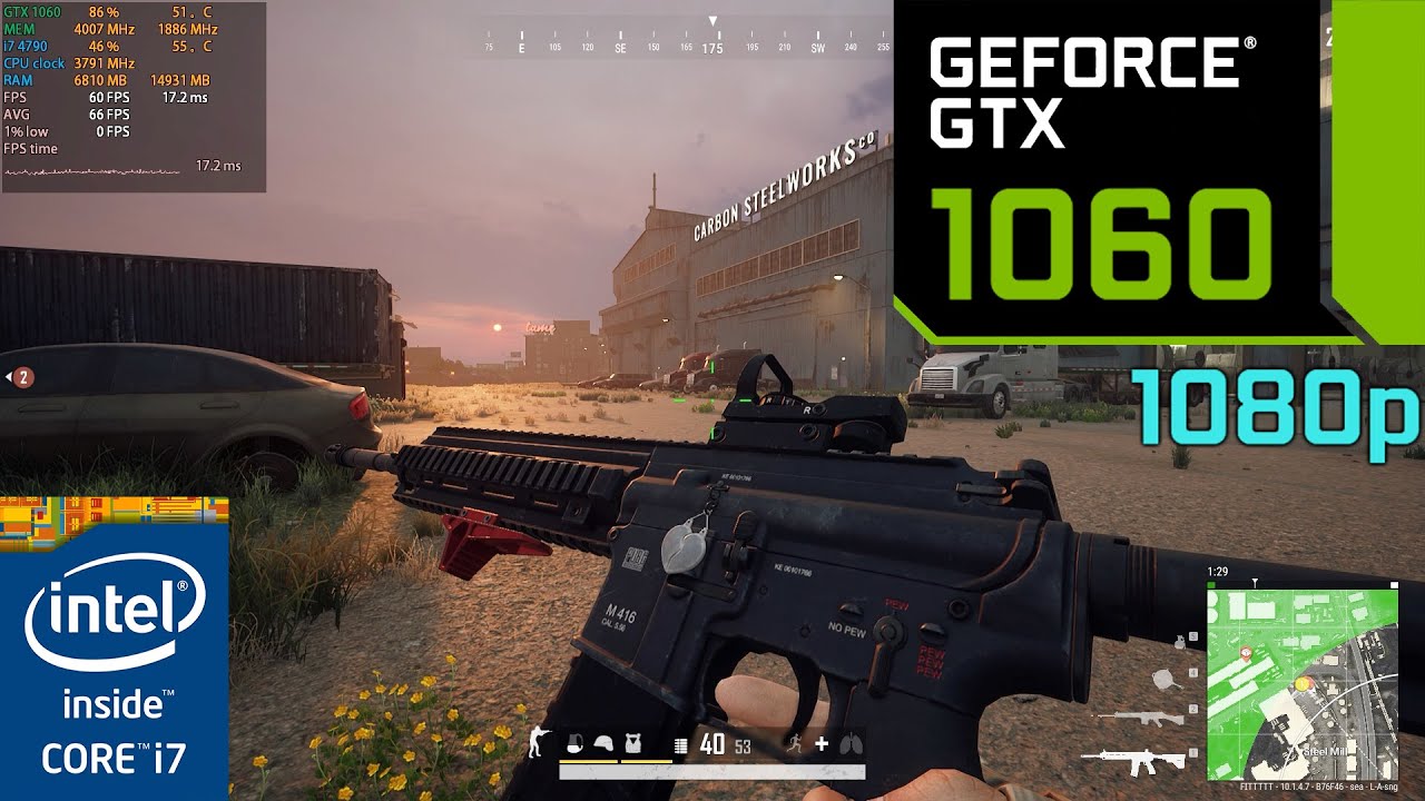 PUBG: HAVEN ( New map ) GTX 1060 6GB i7 4790 Ultra Graphics 1080p - YouTube