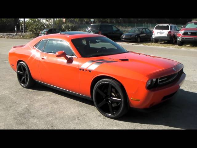 Orange Challenger Black Rims