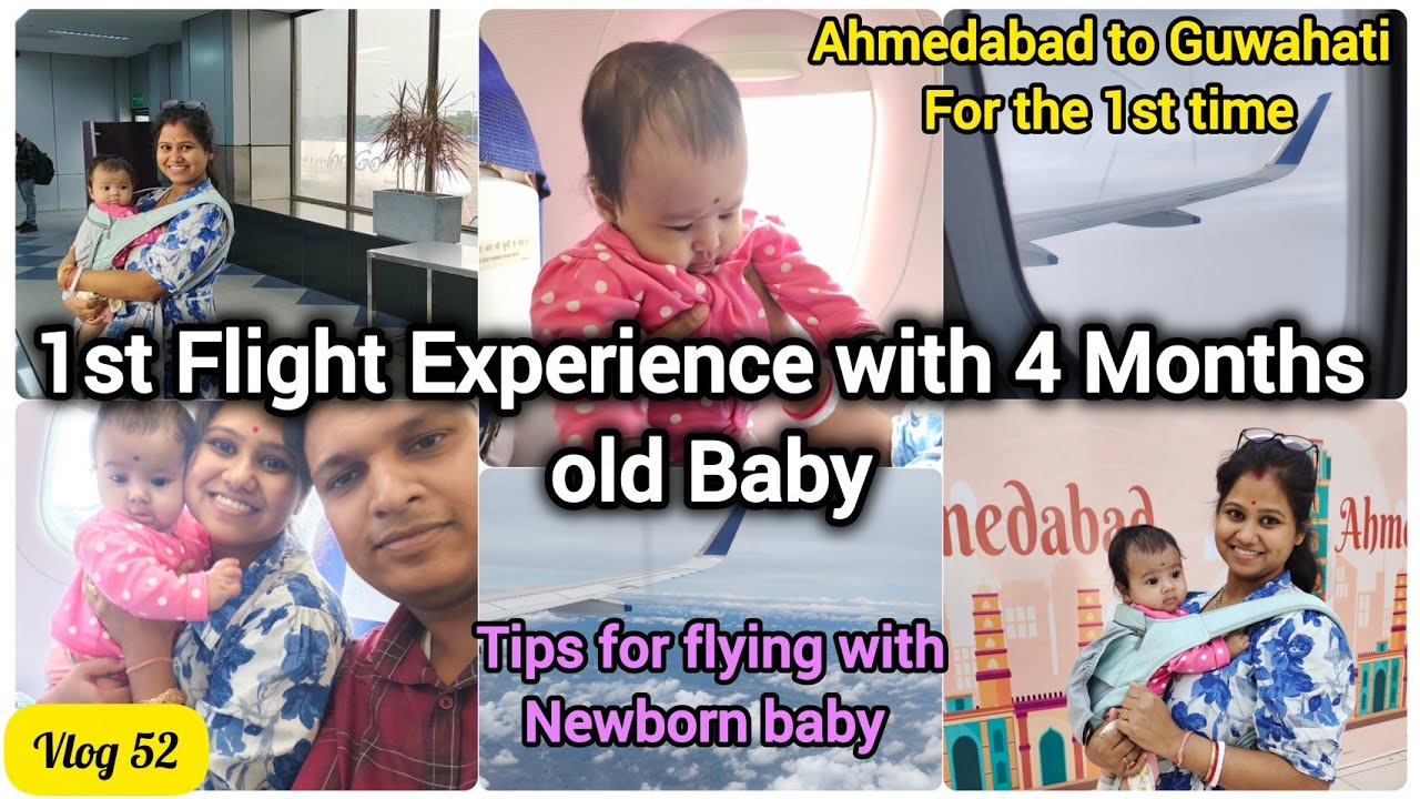 Vlog 52 | Flying with 4 Months old baby for the First Time ️ | Mummum r ...