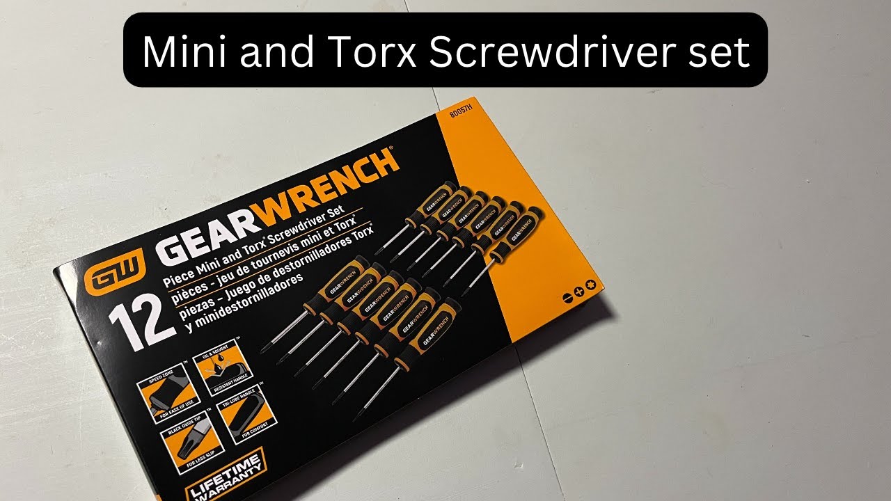 Gearwrench 12 piece Mini Torx & Screwdriver set - YouTube