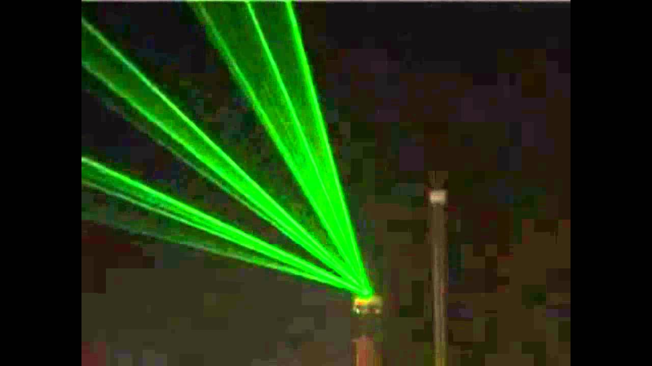HF-G10W laser,10W Green laser projector - YouTube