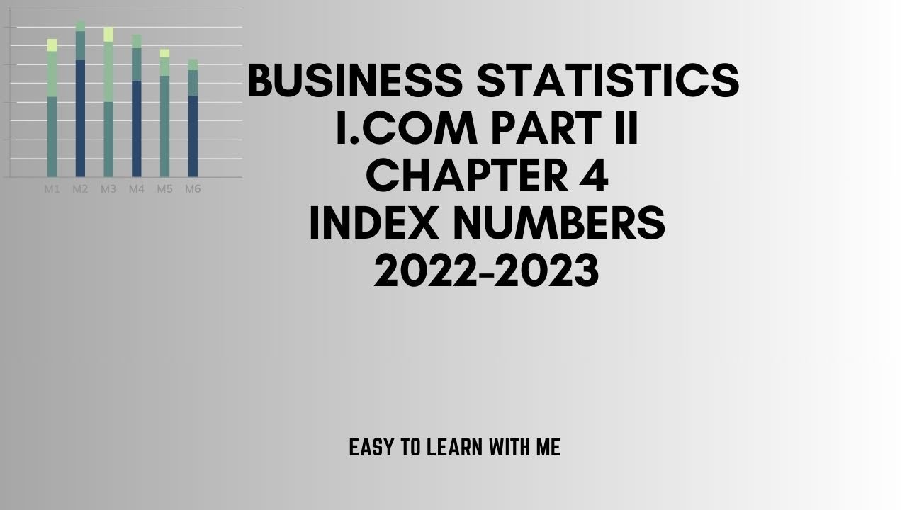 #4, I. Com part 2,Chapter 4 Index Numbers /long question solution ...