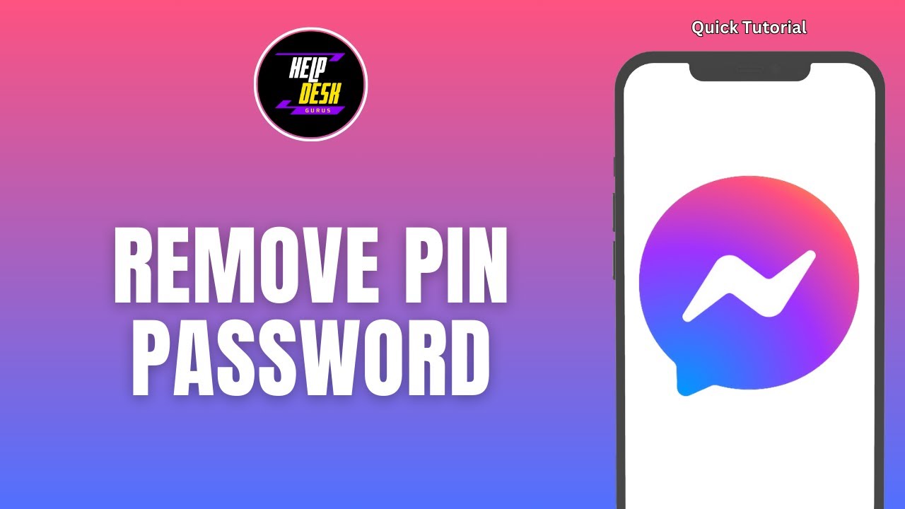 How To Remove Pin Password On Messenger - YouTube