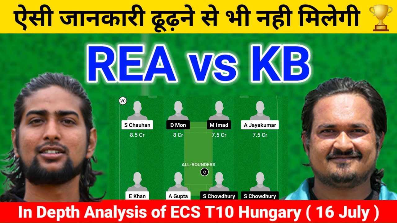 "REA vs KB Full Match Analysis | Highlights & Key Moments Breakdown ...