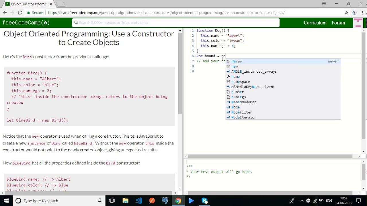 Object Oriented Programming: Use a Constructor to Create Objects - YouTube