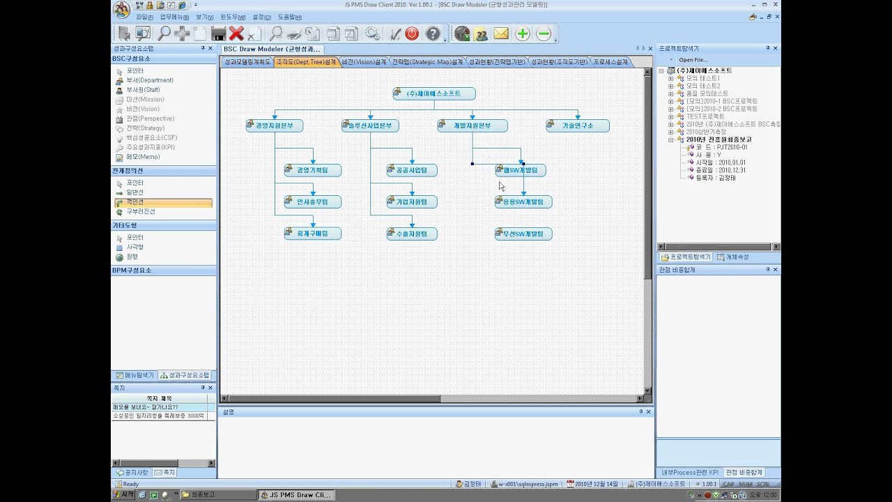 VisionDraw™ - 전략적 조직설계, Drawing기반 BSC솔루션, 제이에스소프트 - YouTube