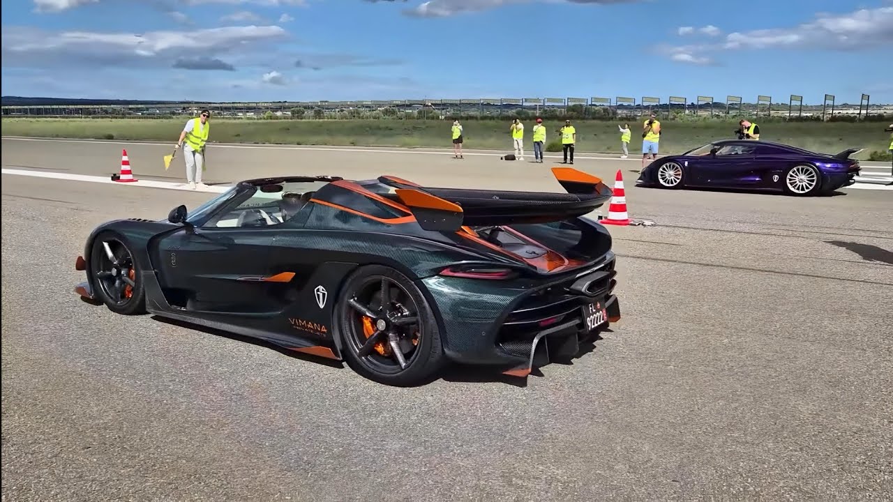 Koenigsegg Jesko Vs Regera DRAG RACE 1 Mile - YouTube