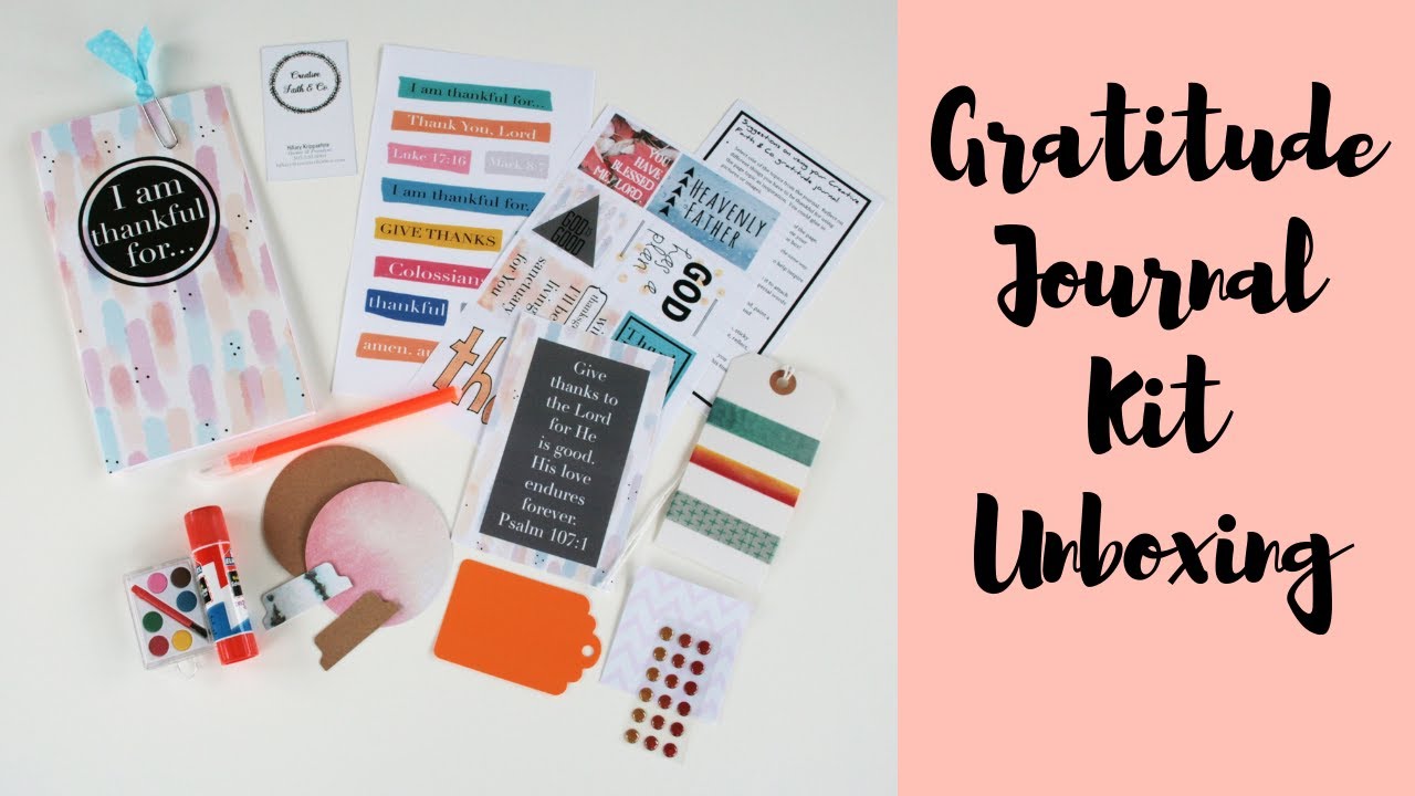 Creative Faith & Co. | Gratitude Journal Kit Unboxing - YouTube