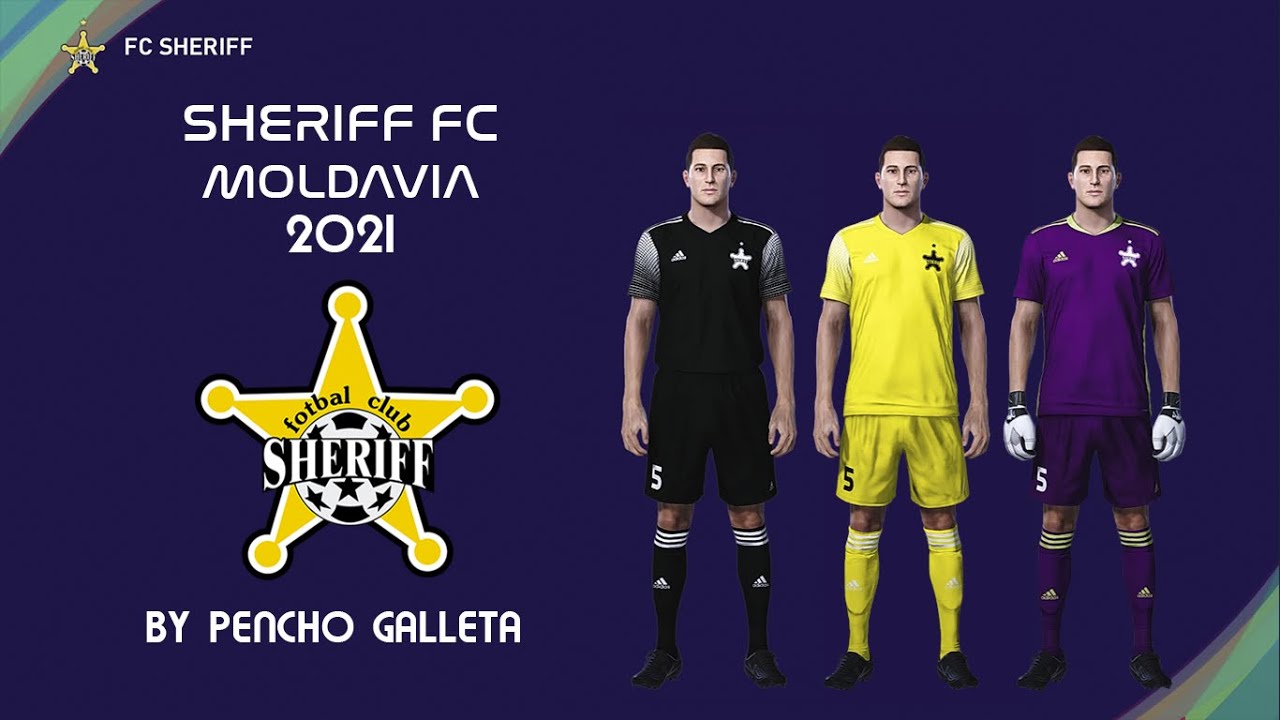 SHERIFF FC KITS 2021 / MOLDAVIA / PES 2021 / PS4 - YouTube
