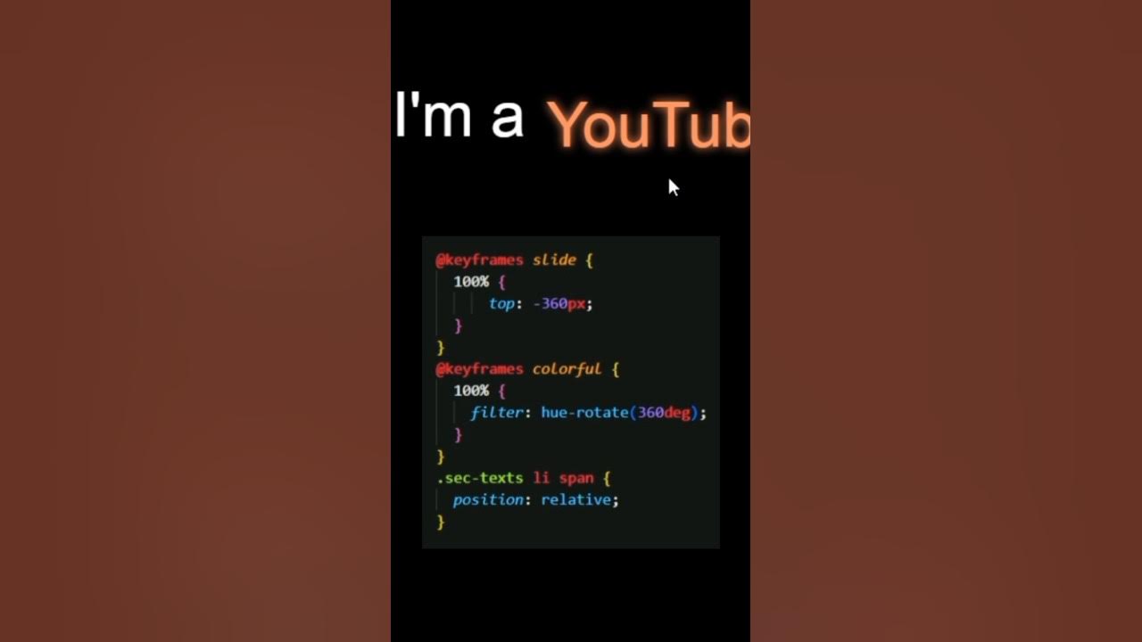 Text Typing Animation Css Coding Animation Text Html Typing Youtube