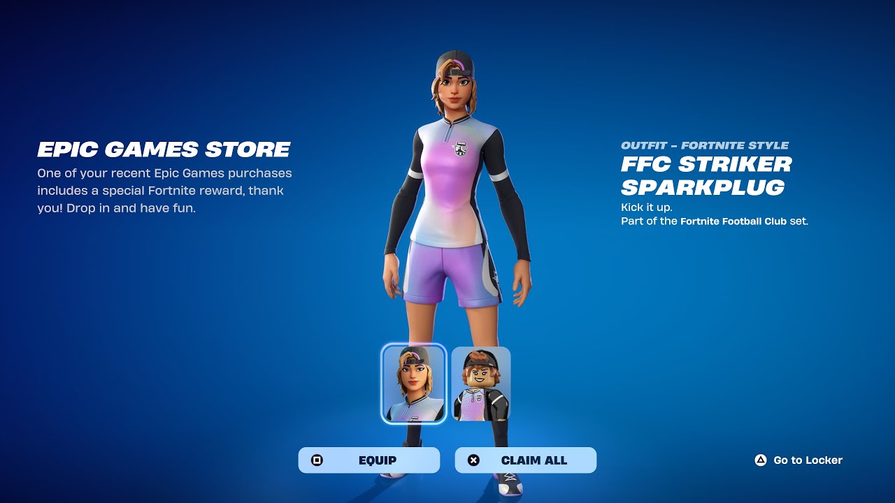 FFC STRIKER SPARKPLUG SKIN RELEASE DATE IN FORTNITE ITEM SHOP! - YouTube
