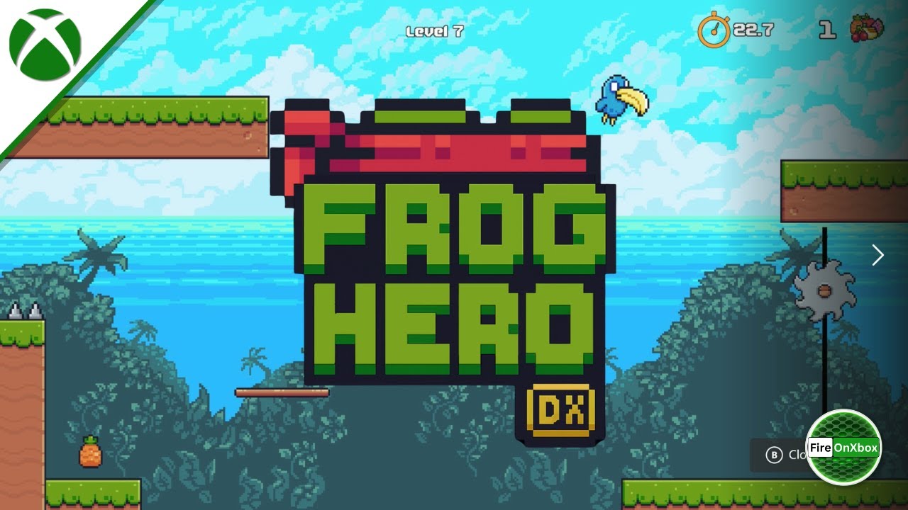 Jumping Around This Platformer - Frog Hero DX | Gameplay | Review ...