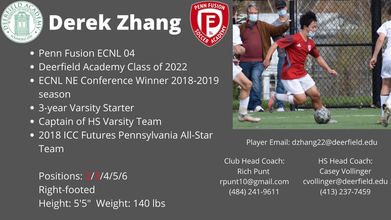 Derek Zhang 2020 Fall Highlights - YouTube