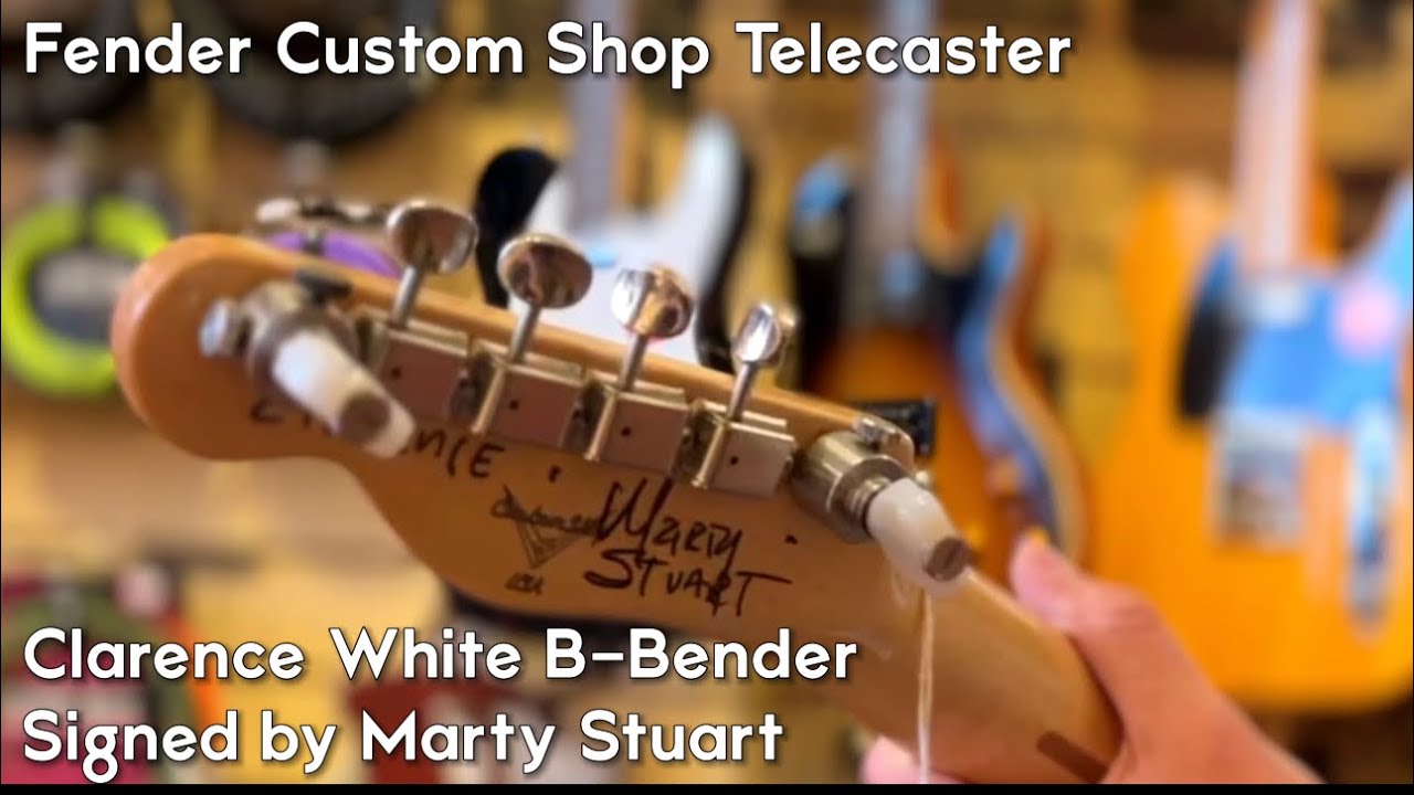 Masterbuilt Fender Telecaster with B-Bender signed by Marty Stuart ...