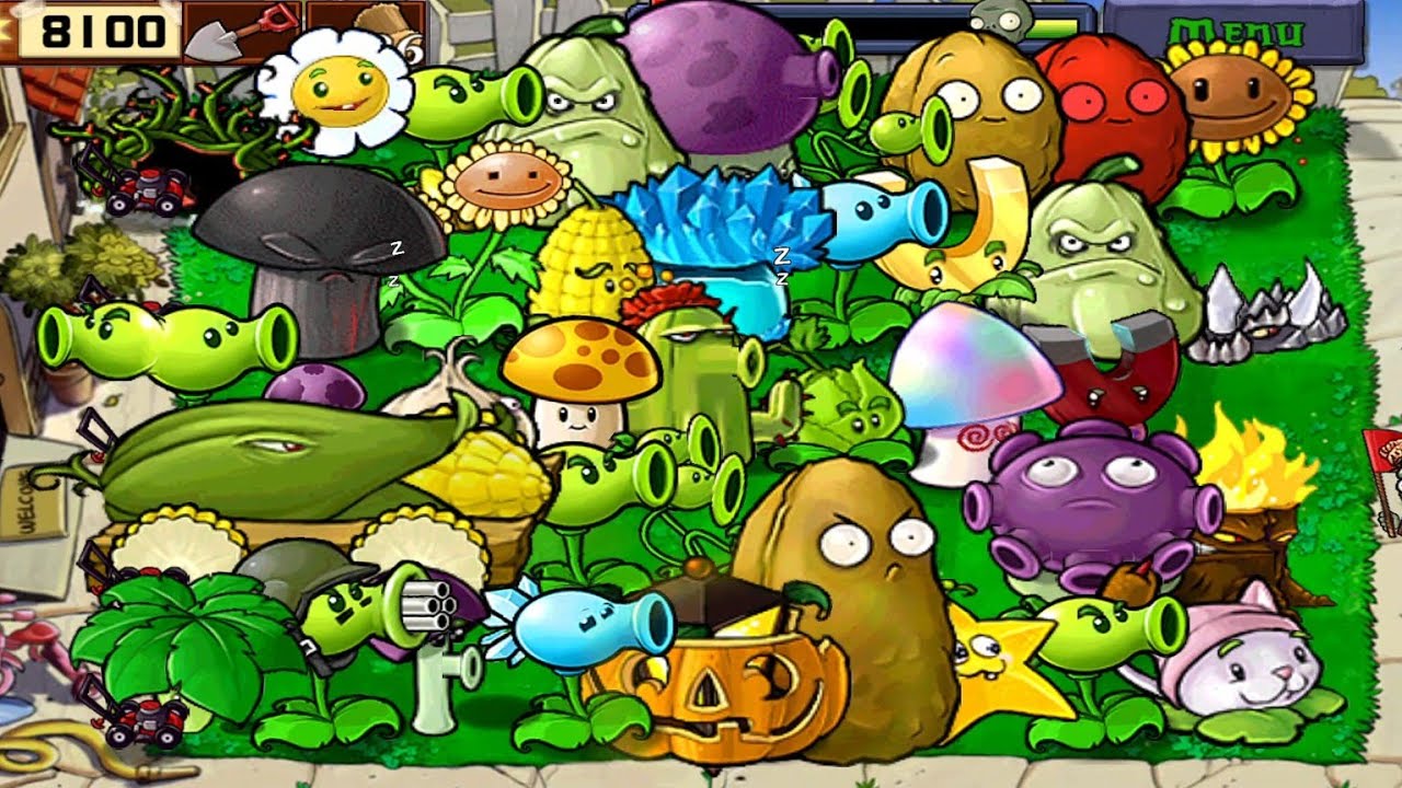 Survival day In Plants vs.Zombies | PvZ Gameplay Mod menu | Plants vs ...