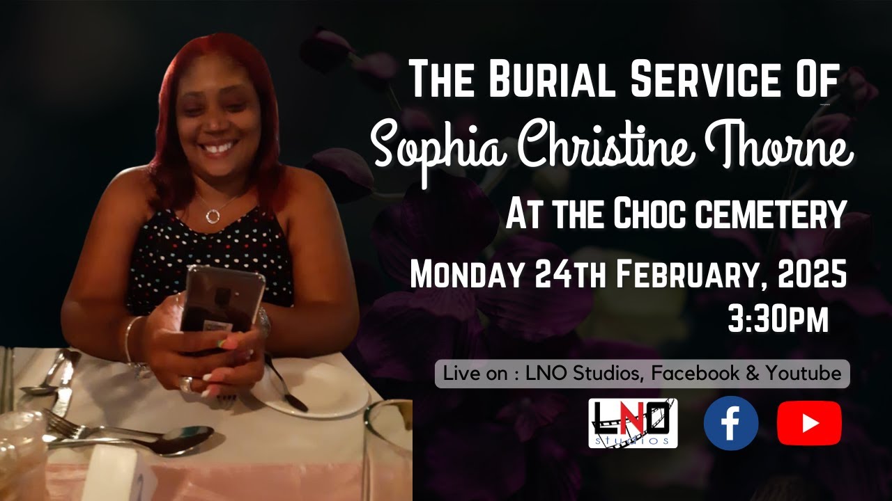 The Burial Service Of Sophia Christine Thorne - YouTube