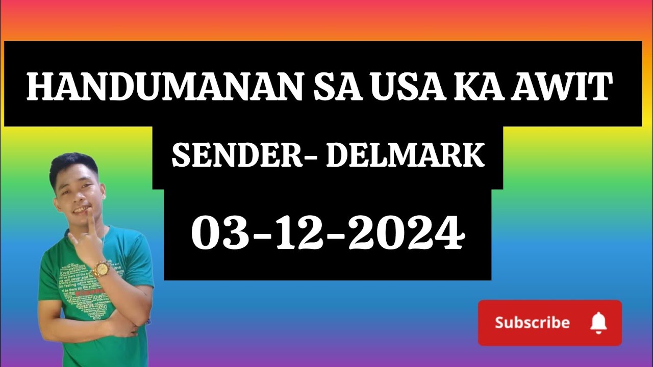 HANDUMANAN SA USA KA AWIT 03-12-2024 SENDER - DELMARK - YouTube