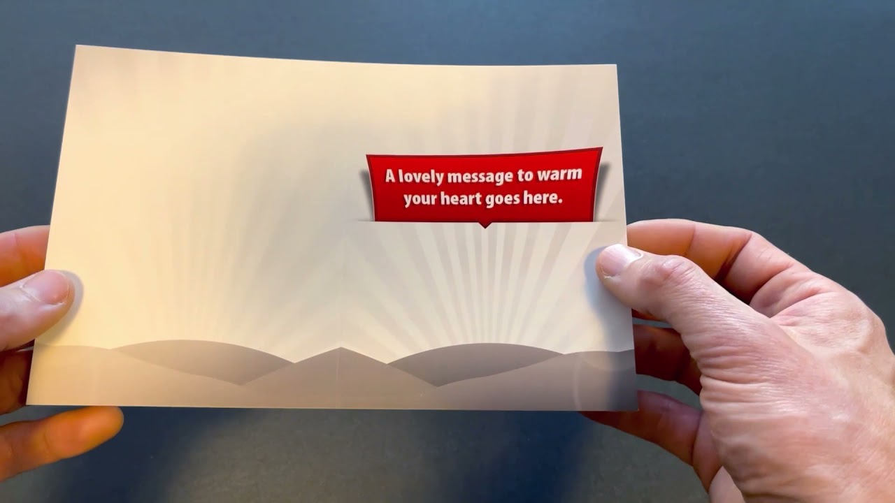 Greeting Card With Score - YouTube