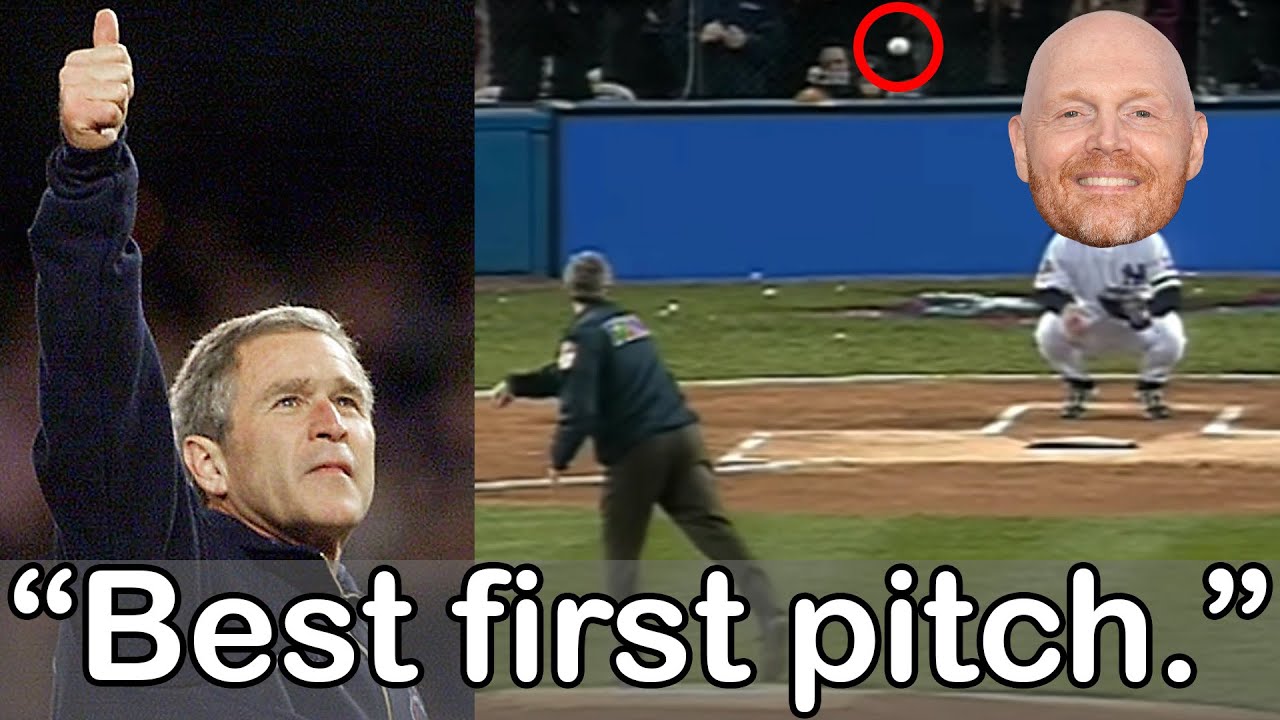 George W. Bush's First Pitch In 2001 - Bill Burr - YouTube