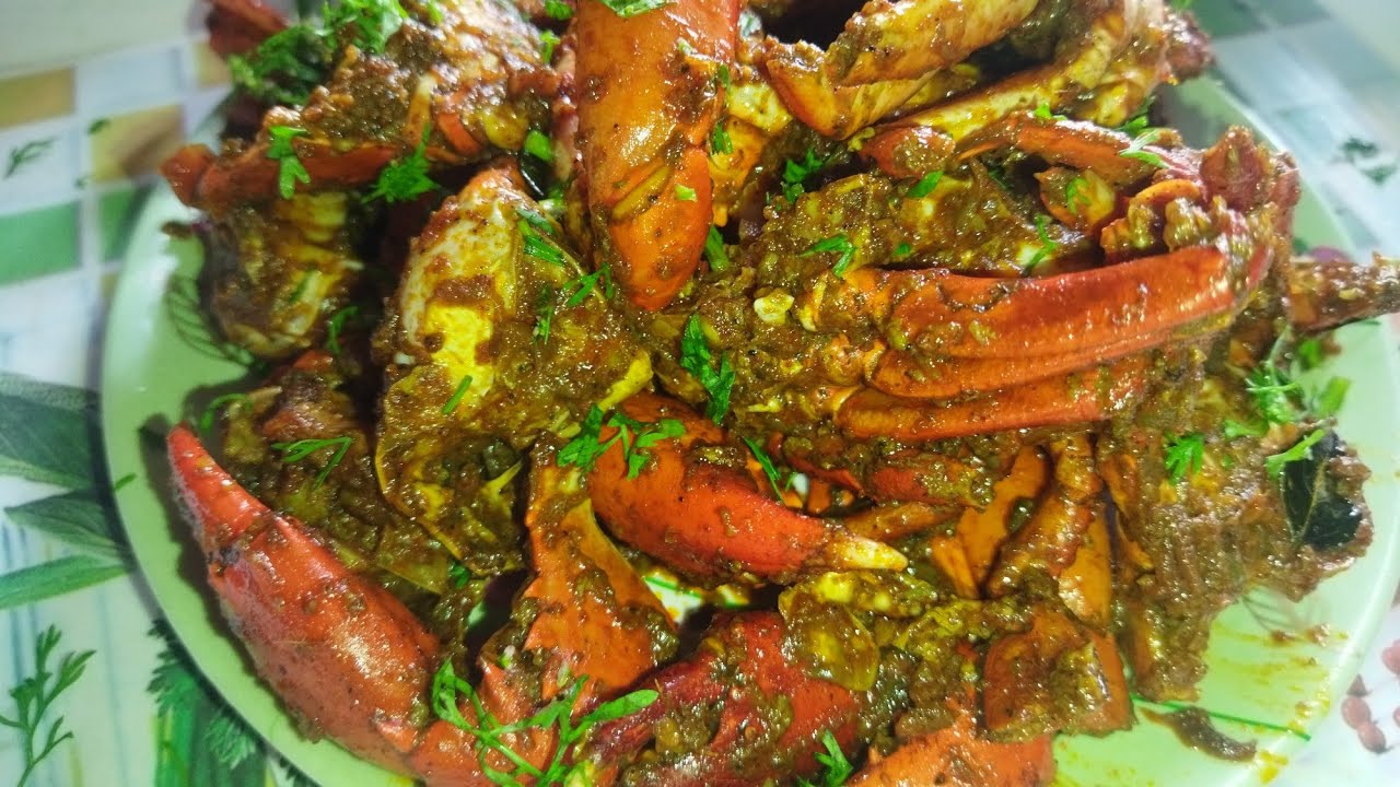crab pepper fry recipe/spicy crab fry recipe/crab masala fry - YouTube