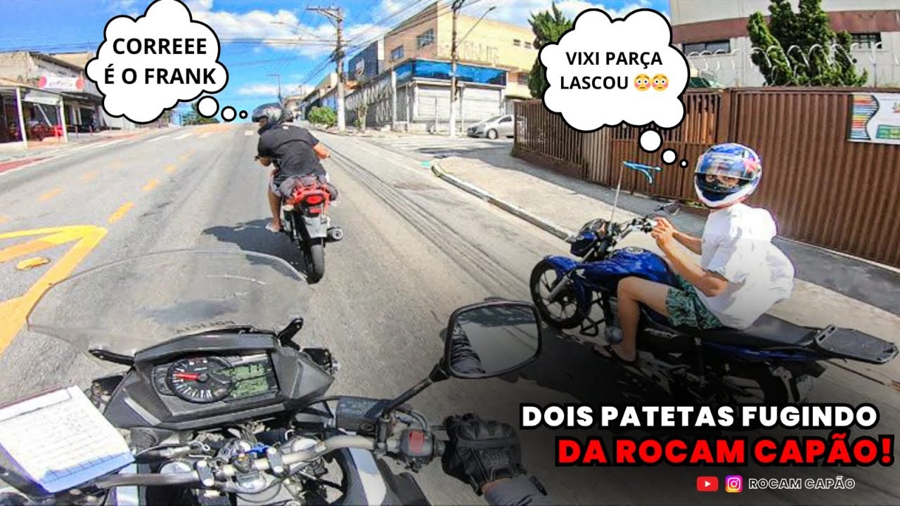 Fuga atrás de duas motos pela ROCAM 🔥 - YouTube