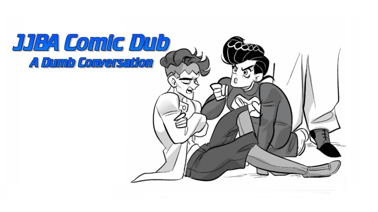 JJBA Comic Dub | A Dumb Conversation - YouTube